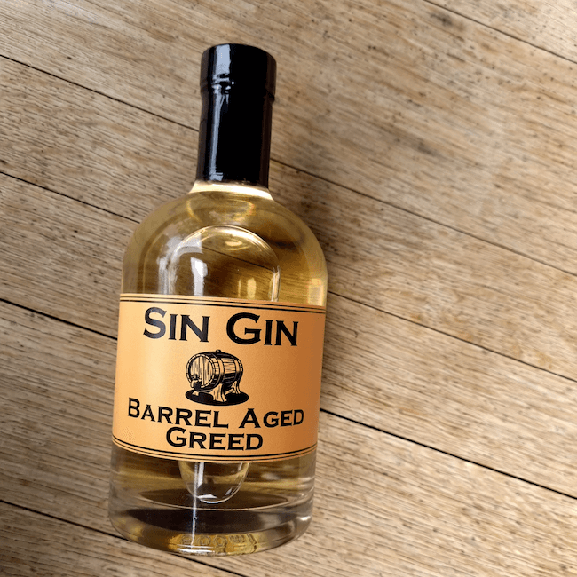 Sin Gin - Barrel Aged Greed – SPIRIT OF THE MAKER